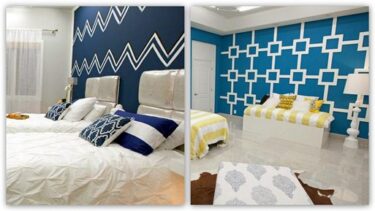Painted Graphic Feature Walls Are Just Fab - HomeJelly