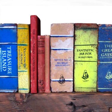 Repurposed Bricks Make Beautiful Books - HomeJelly