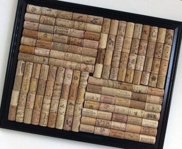 Wine Corks Repurposed Into Vintage Menu Board - HomeJelly
