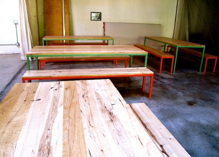 Los Angeles Wedding Space Is Quirky & Colorful - HomeJelly