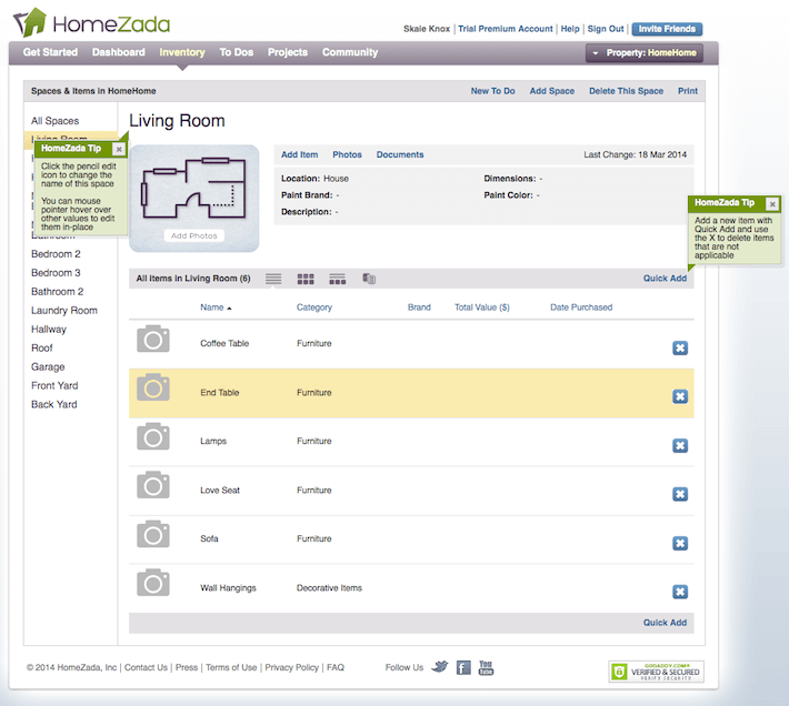 Homezada Home Inventory Software Is The Whole Enchillada - HomeJelly