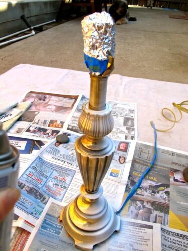 How To Transform A Brass Lamp Base In 3 Easy Steps - HomeJelly