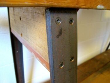 Repurposed Vintage Wooden Scaffolding Plank Turns Tables - HomeJelly