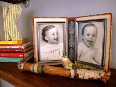 Make An Easy-Peasy Vintage Book Picture Frame - HomeJelly