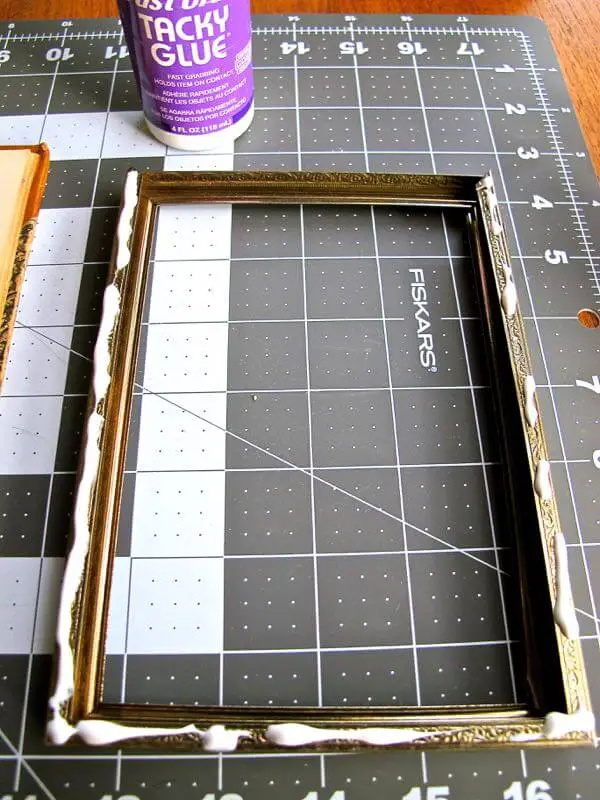 Make An Easy-Peasy Vintage Book Picture Frame - HomeJelly