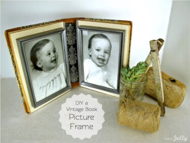 Make An Easy-Peasy Vintage Book Picture Frame - HomeJelly