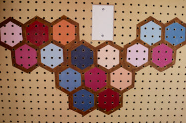 Paint 'n Pattern a Boring Ol' Pegboard Into FUNctional Art - HomeJelly